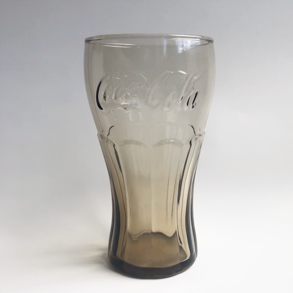 Coca Cola | Dining | Coca Cola True Vintage Coke Soda Smoky Glass Euc 6 ...
